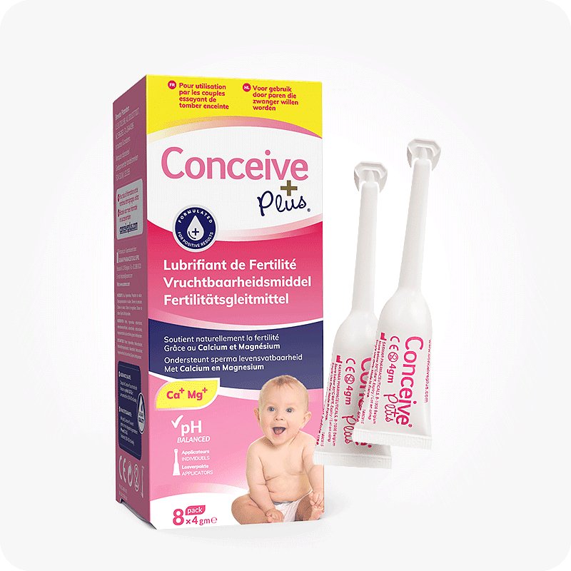 Fertility Lubricant 75ml Tube + 8x 4g Applicators – Conceive Plus Europe